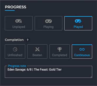 Infinite Backlog | A Video Game Collection Tracker